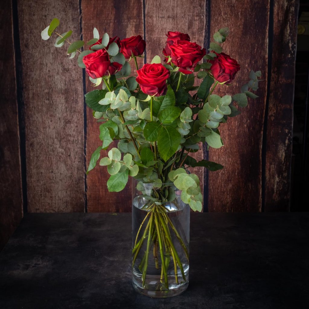 Bouquet Roses rouges | L'Hortensia Bleu